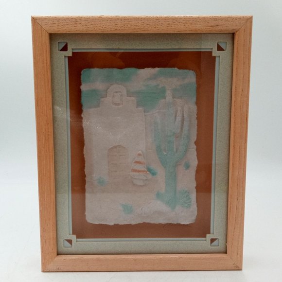 Figi Graphics | Wall Decor | Vintage Southwest Cactus Wall Art Paper ...